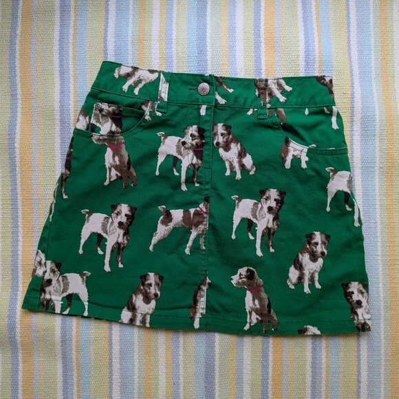 Mini Boden | Bottoms | Mini Boden Green Jack Russell Terrier Dog Print ...